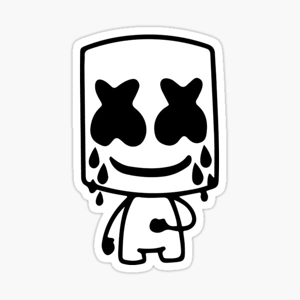 "marshmello" Sticker for Sale by finowex | Redbubble