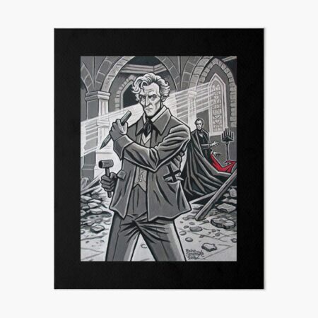 "Van Helsing Sticker" Art Board Print by gininfa6 | Redbubble
