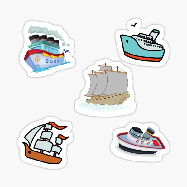 "Sailing Ships Sticker Pack - Sailing Ships Fun Stickers" Sticker for ...