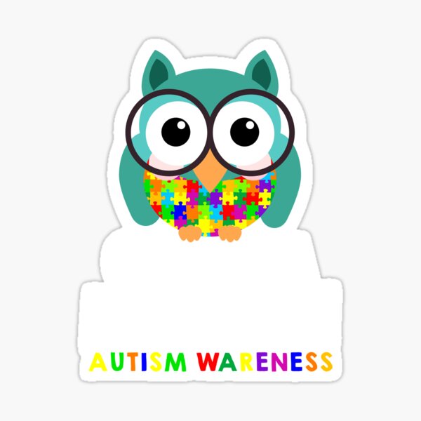 "Autism Owl Give a hooAutism Awareness" Sticker for Sale by Epicquips ...