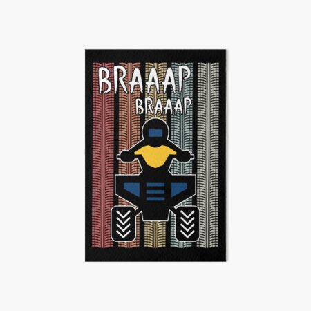 "Vintage Braap sport quads Biker Gift - Atvs 4 Wheeler Quad Bike " Art ...