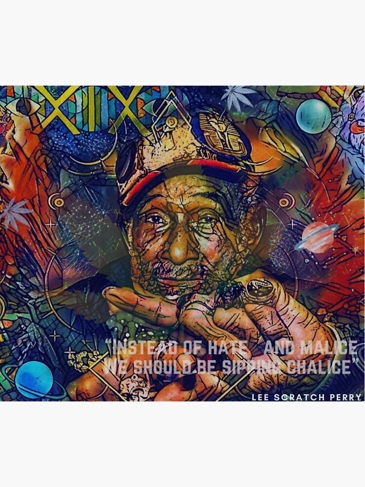 "Lee Scratch Perry aka Scratch " Sticker for Sale by Jasapparells ...