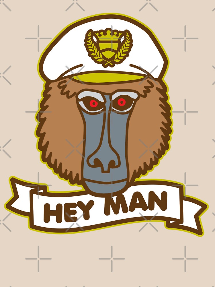 "Hey Man Baboon" T-shirt for Sale by DetourShirts | Redbubble | monkey ...