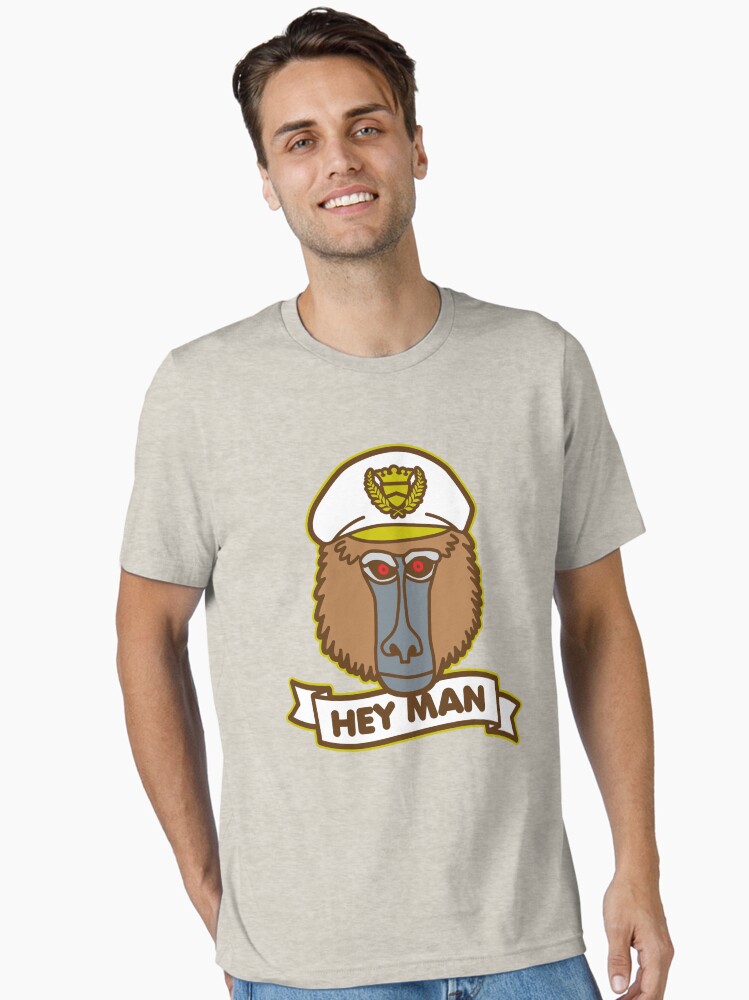 "Hey Man Baboon" Essential T-Shirt for Sale by DetourShirts | Redbubble