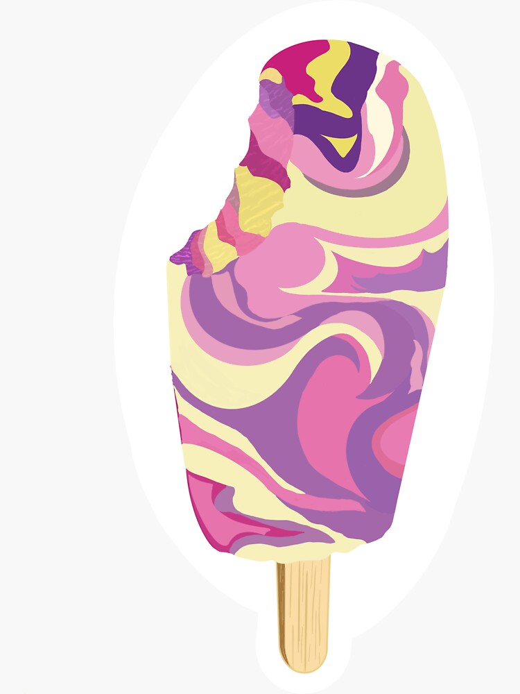 "Rainbow paddle-pop" Sticker for Sale by DarciK44 | Redbubble