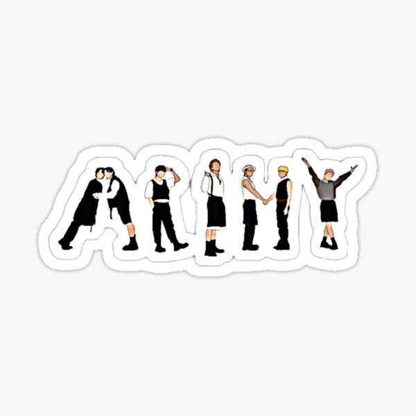 "BTS-ARMY Sticker" Sticker by fibbricate | Redbubble