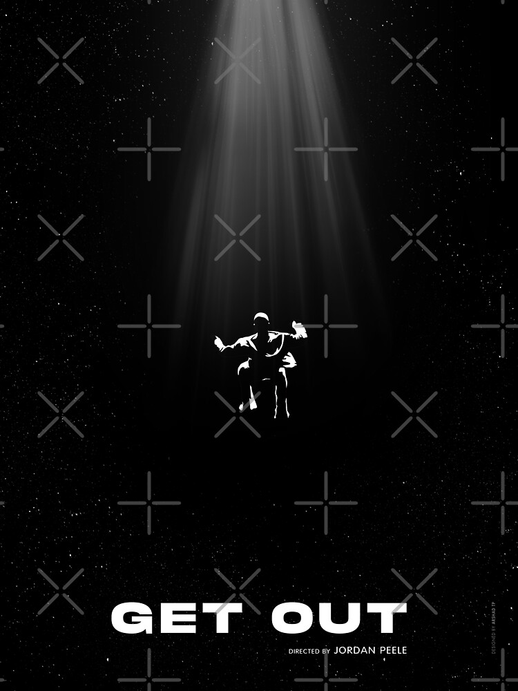 "Get Out movie minimalist poster" Sticker by arshadtp | Redbubble