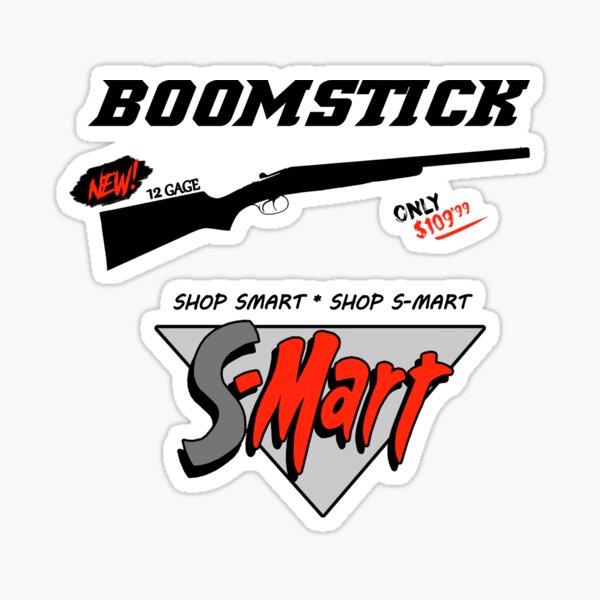 "Boomstick" Sticker for Sale by Bertoni-Lee | Redbubble