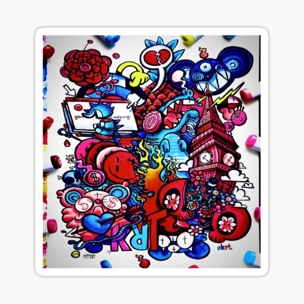 "gawx art " Sticker by MarleeHodum | Redbubble