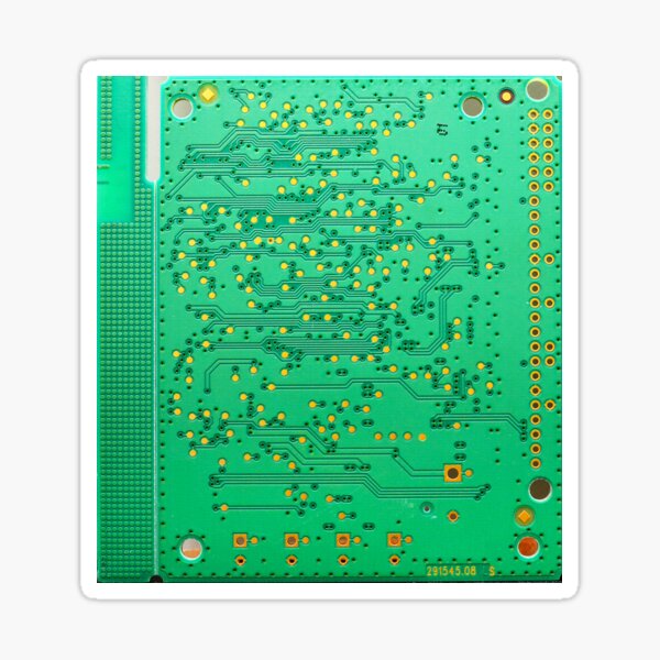 "green electronic circuit board" Sticker for Sale by tony4urban | Redbubble