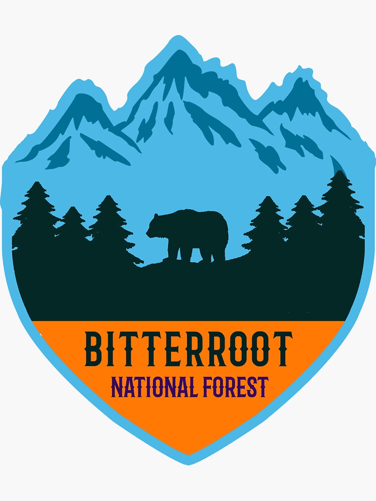 "Bitterroot national forest " Sticker for Sale by Us-nature | Redbubble