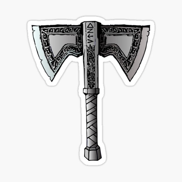 "Stormbreaker, the Axe of Thor " Sticker for Sale by Logany920 | Redbubble