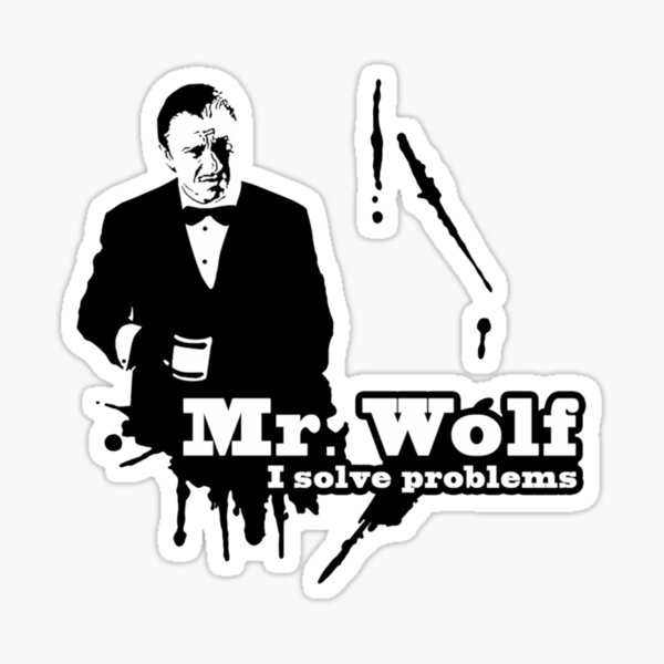 "Mr Wolf" Sticker for Sale by MinhDat | Redbubble