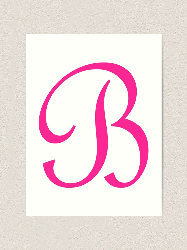 Lámina artística «Letra B Mayúscula Alfabeto Niñas Cumpleaños» de ...