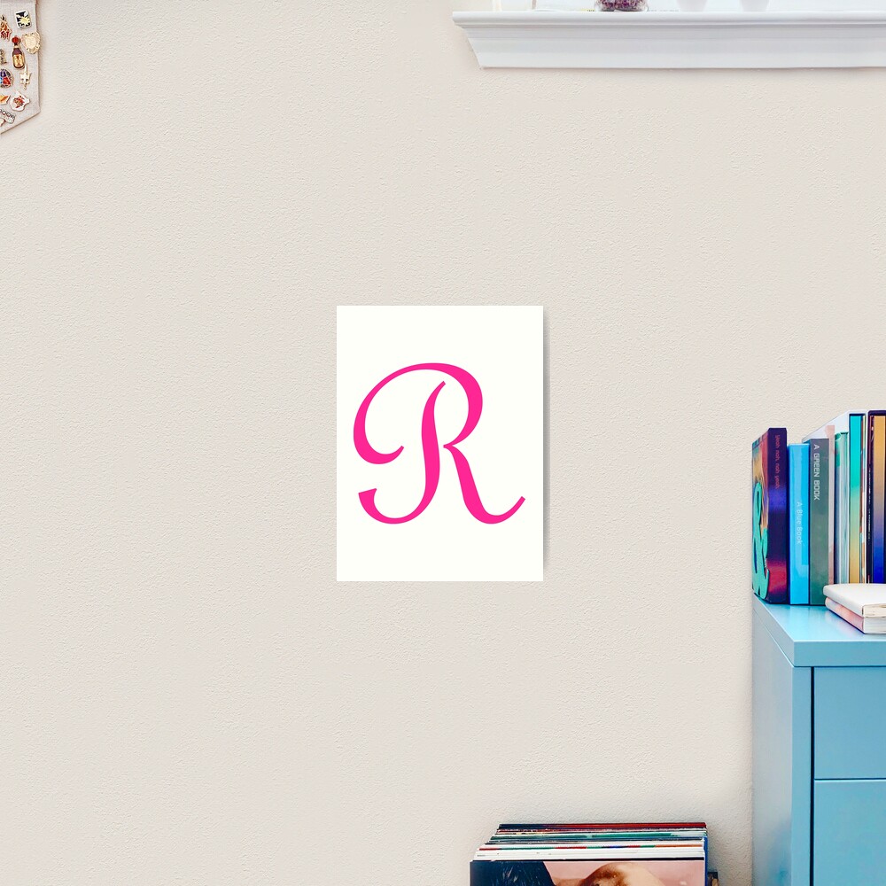 "Letter R Capital Alphabet Girls Birthday" Poster for Sale by Shariss ...