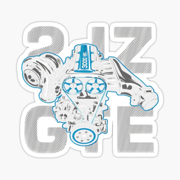 "Engine racing - 2JZ-GTE To yota Engine" Sticker for Sale by ardawinata ...