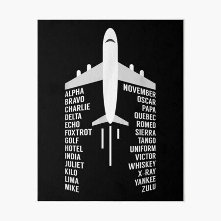 " Phonetic Alphabet Aviation Pilot Airplane Aircraft Gift" Art Board ...