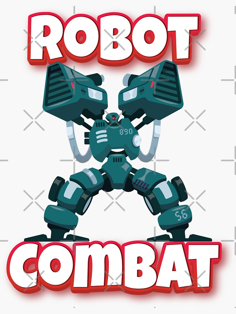 "Robot Combat Robotics Fight" Sticker for Sale by ProjectRobotics ...