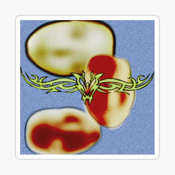 "Abstract blue rave face design" Sticker for Sale by Rumelio | Redbubble