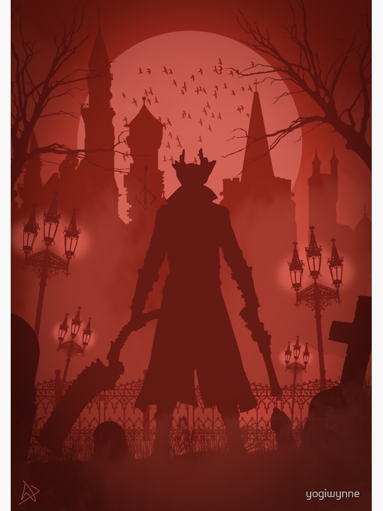 "Gothic Blood - Minimalist Print" Sticker by yogiwynne | Redbubble