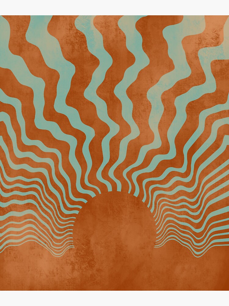 "Sun Trippy Red and Blue" Sticker by marialourenco1 | Redbubble