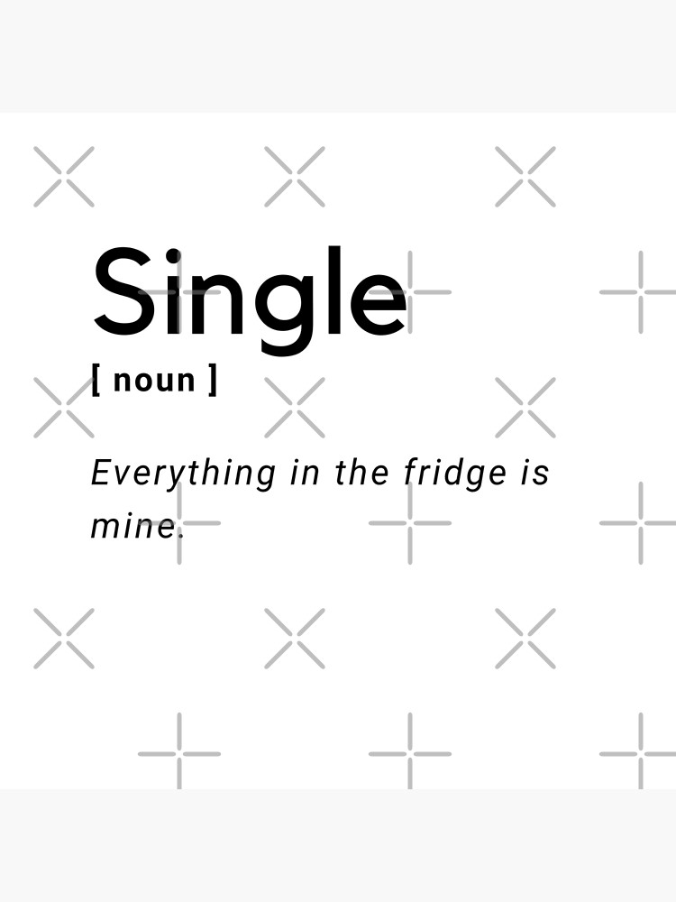 "Single Definition" Poster for Sale by Amine-Creation | Redbubble