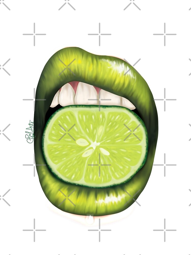 "Lime Lip Drip Digital Art " Graphic T-Shirt Dress for Sale by ...