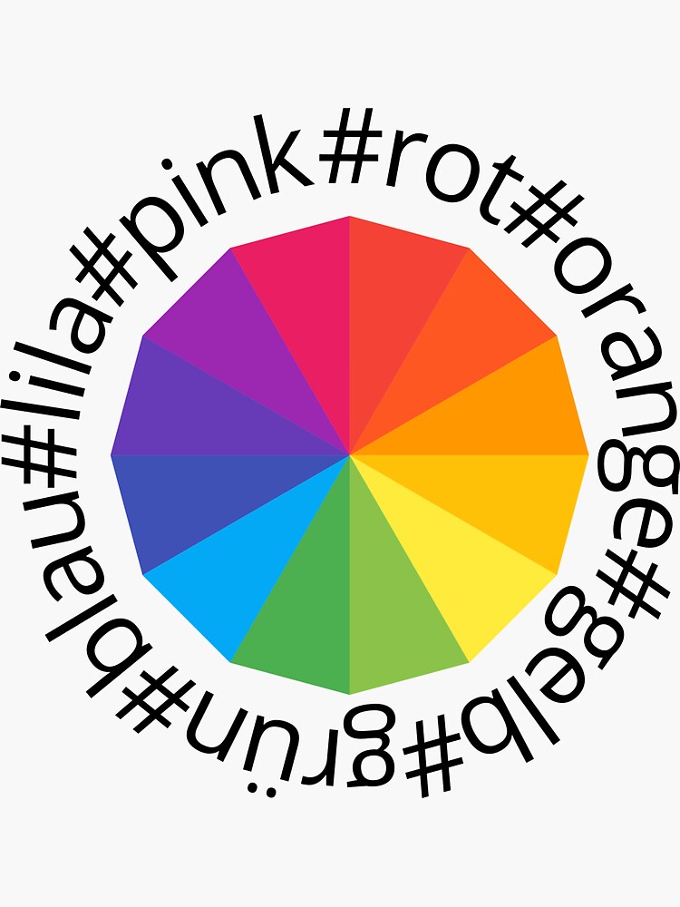 "Color wheel" Sticker for Sale by auge99 | Redbubble