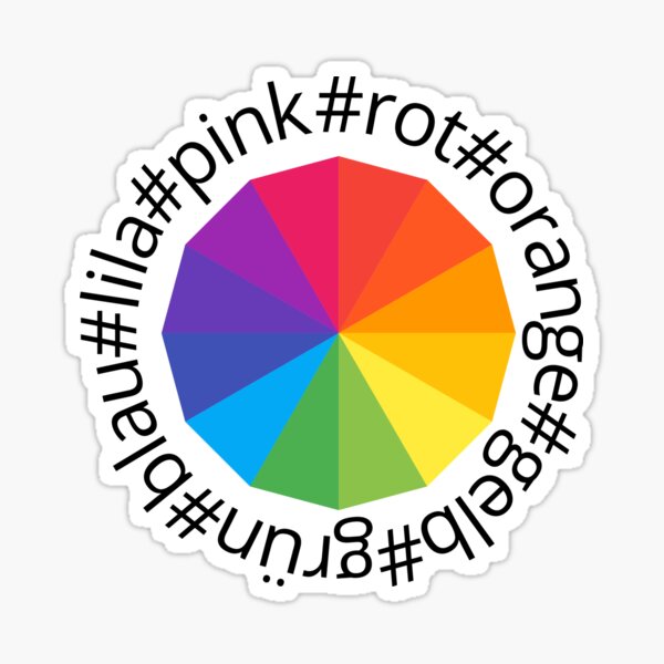 "Color wheel" Sticker for Sale by auge99 | Redbubble