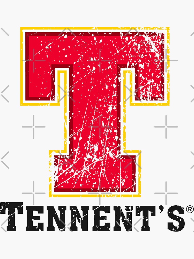 "Tennent's Lager Distressed" Sticker for Sale by VikingZen | Redbubble