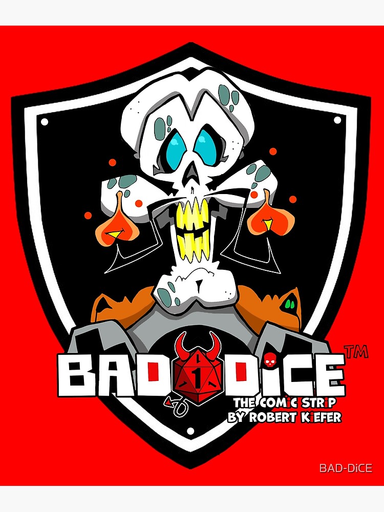 "Bad Dice Comic Strip (Front Panel)" Art Print by BAD-DiCE | Redbubble