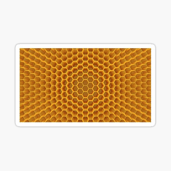 "Honeycomb design" Sticker for Sale by spikemet | Redbubble