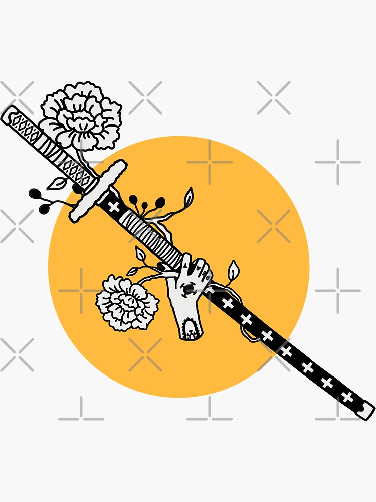 "Kikoku katana" Sticker by Agashyou | Redbubble