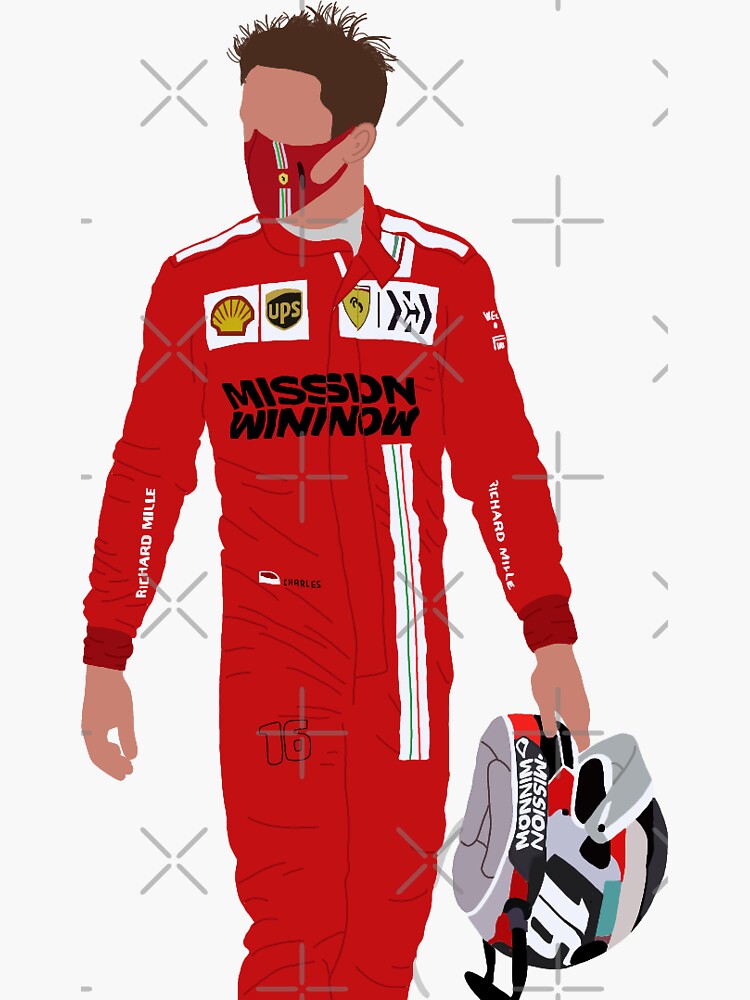"Charles Leclerc" Sticker for Sale by jordaypearce | Redbubble