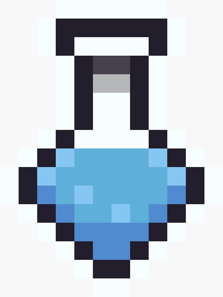 "Blue Potion Pixel Art" Sticker for Sale by RednGreen | Redbubble