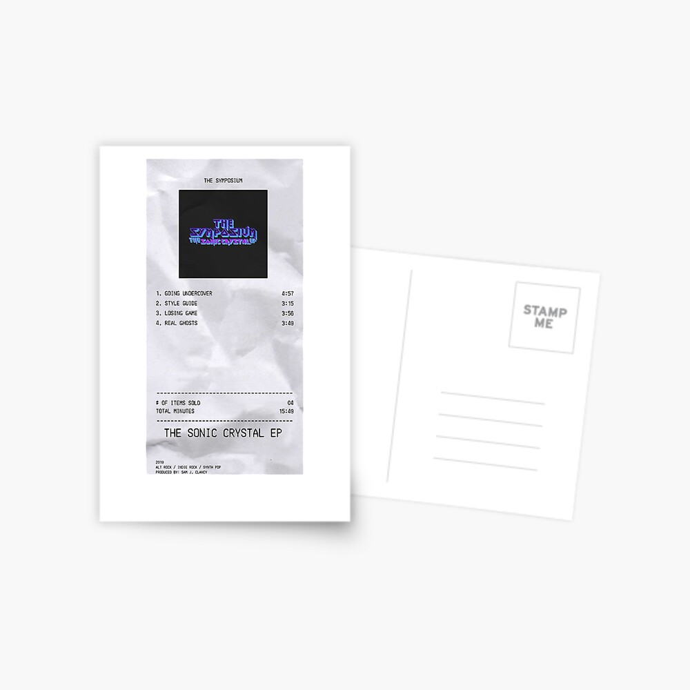 "The Symposium The Sonic Crystal EP album receipt" Sticker for Sale by ...
