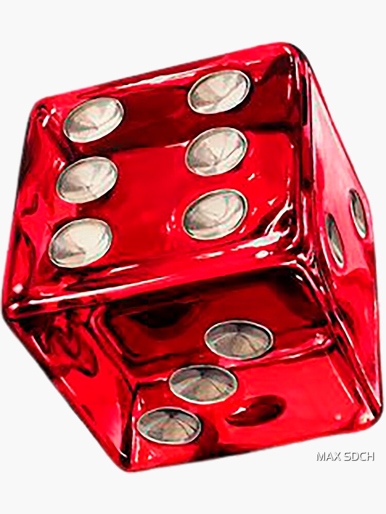 "Red Dice" Sticker for Sale by Sdch-Shop | Redbubble