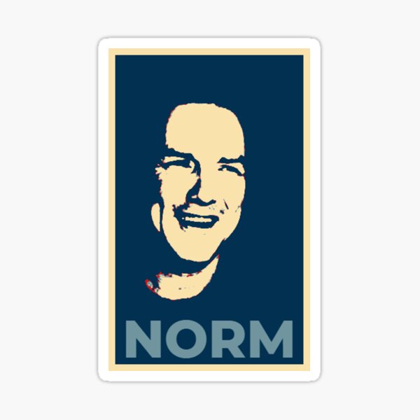 "Norm Macdonald - NORM" Sticker for Sale by roki10 | Redbubble