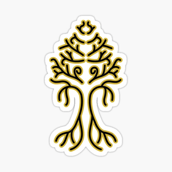 "Tree Of Life Light From Darkness Rune Fantasy Inspired" Sticker for ...