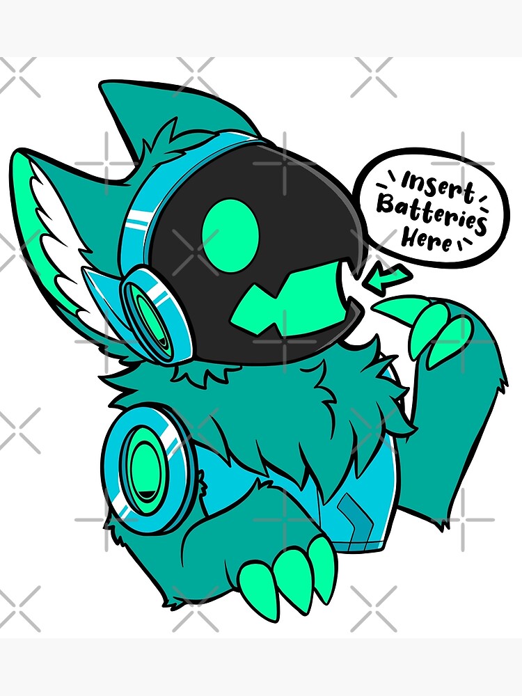 "Protogen - Insert Batteries Here - Green" Poster for Sale by MillyD13 ...