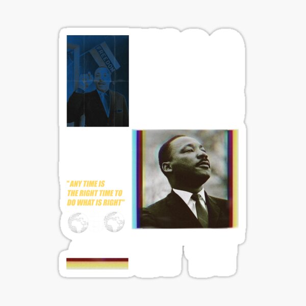 "Martin Luther King Jr." Sticker for Sale by samuraeyestudio | Redbubble