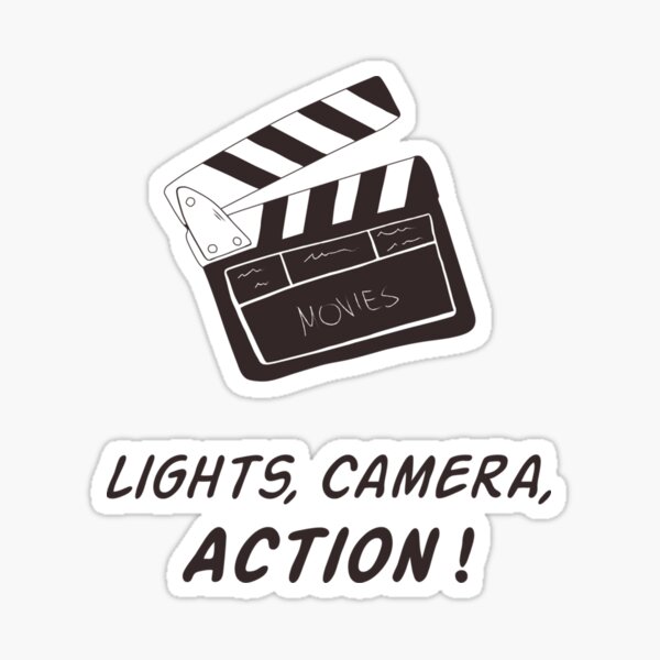 "Action! Sticker" Sticker for Sale by hemendia | Redbubble
