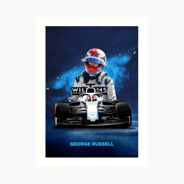 "George Russell Formula 1 poster" Art Print for Sale by kodesign ...