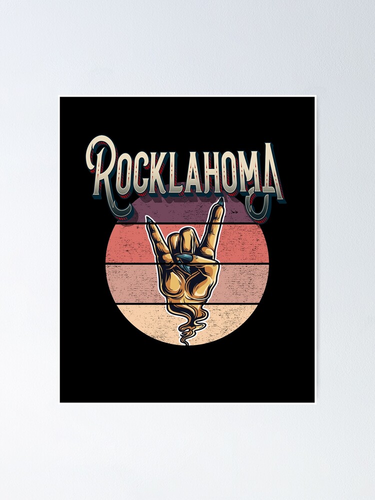 "ROCKLAHOMA /DEVIL HORNS HAND SIGN/ VINTAGE" Poster for Sale by ...