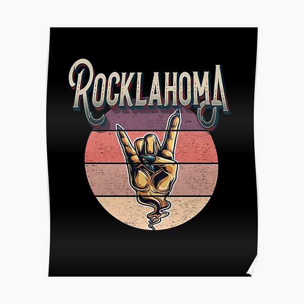"ROCKLAHOMA /DEVIL HORNS HAND SIGN/ VINTAGE" Poster for Sale by ...