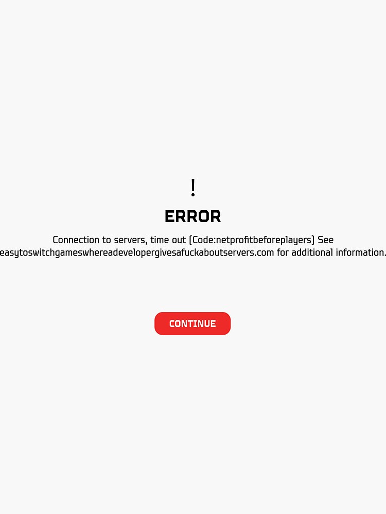 "Code:Net Error Black font" Sticker for Sale by MickeyHalligan | Redbubble