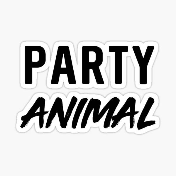 "Party Animal" Sticker by partyanimal | Redbubble