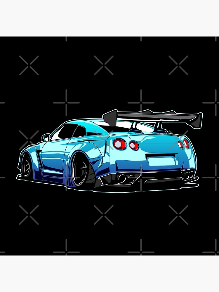 "R35 gtr godzilla jdm vector art" Photographic Print for Sale by ...