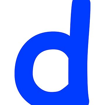 "Letter d Lower Case Alphabet Birthday Gift" Poster for Sale by Shariss ...