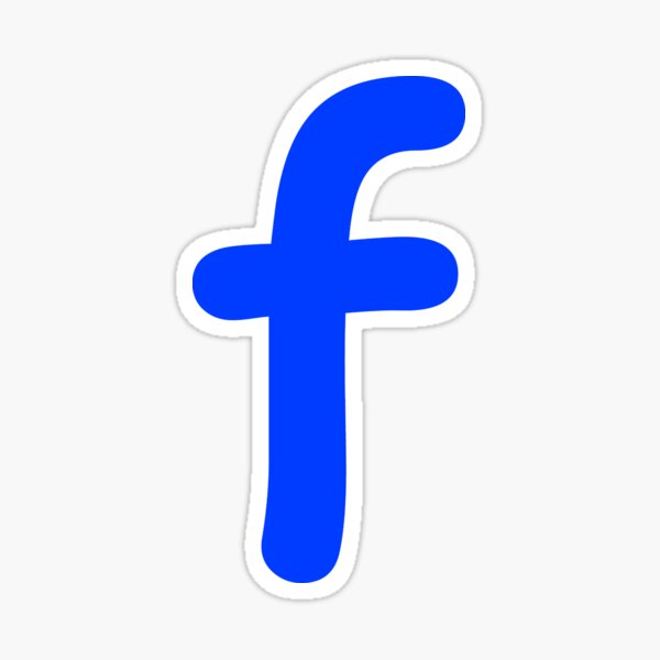 "Letter f Lower Case Alphabet Birthday Gift" Sticker for Sale by ...